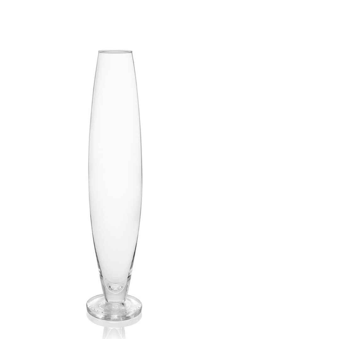 IVV Italian Handmade Glass Tower Vase 65cm Clear - Etsy