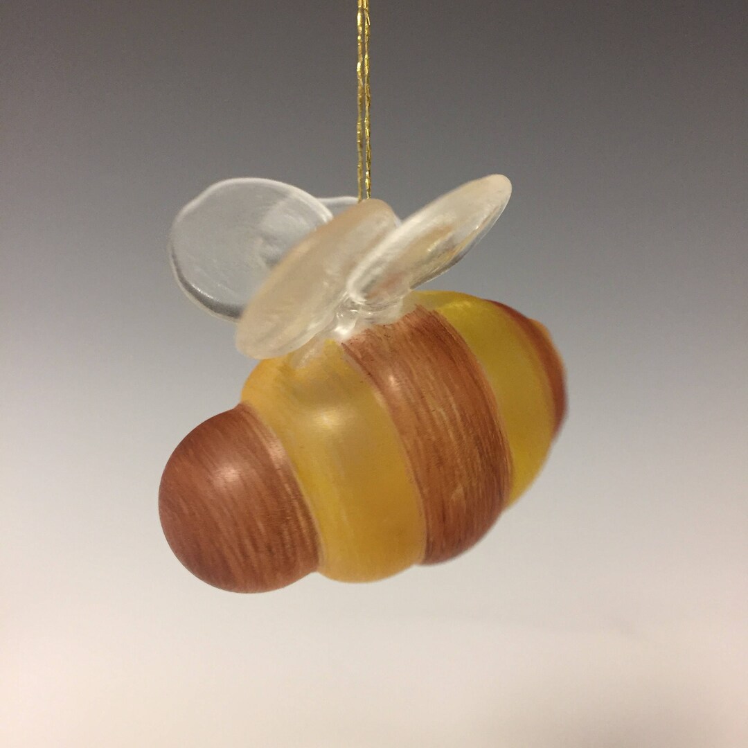 Hand Colored Bumble Bee Ornament | Bee Keeper Gift | Cottagecore ...