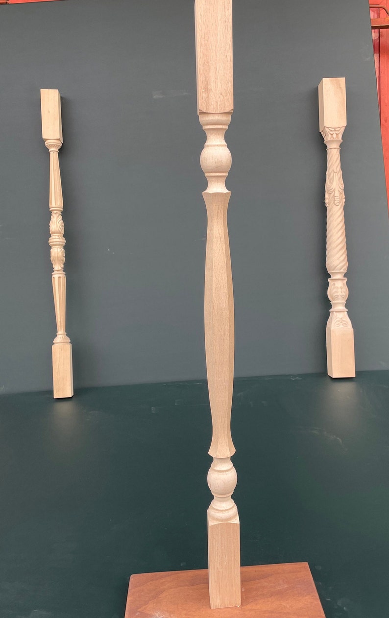 Wooden Stair Spindle,handcarved Custom Carved Wooden Baluster for ...