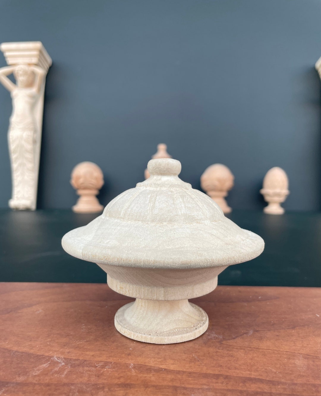 Wooden Newel Caps, Walnut Newel Topper, Wooden Newel Caps, Walnut Box ...