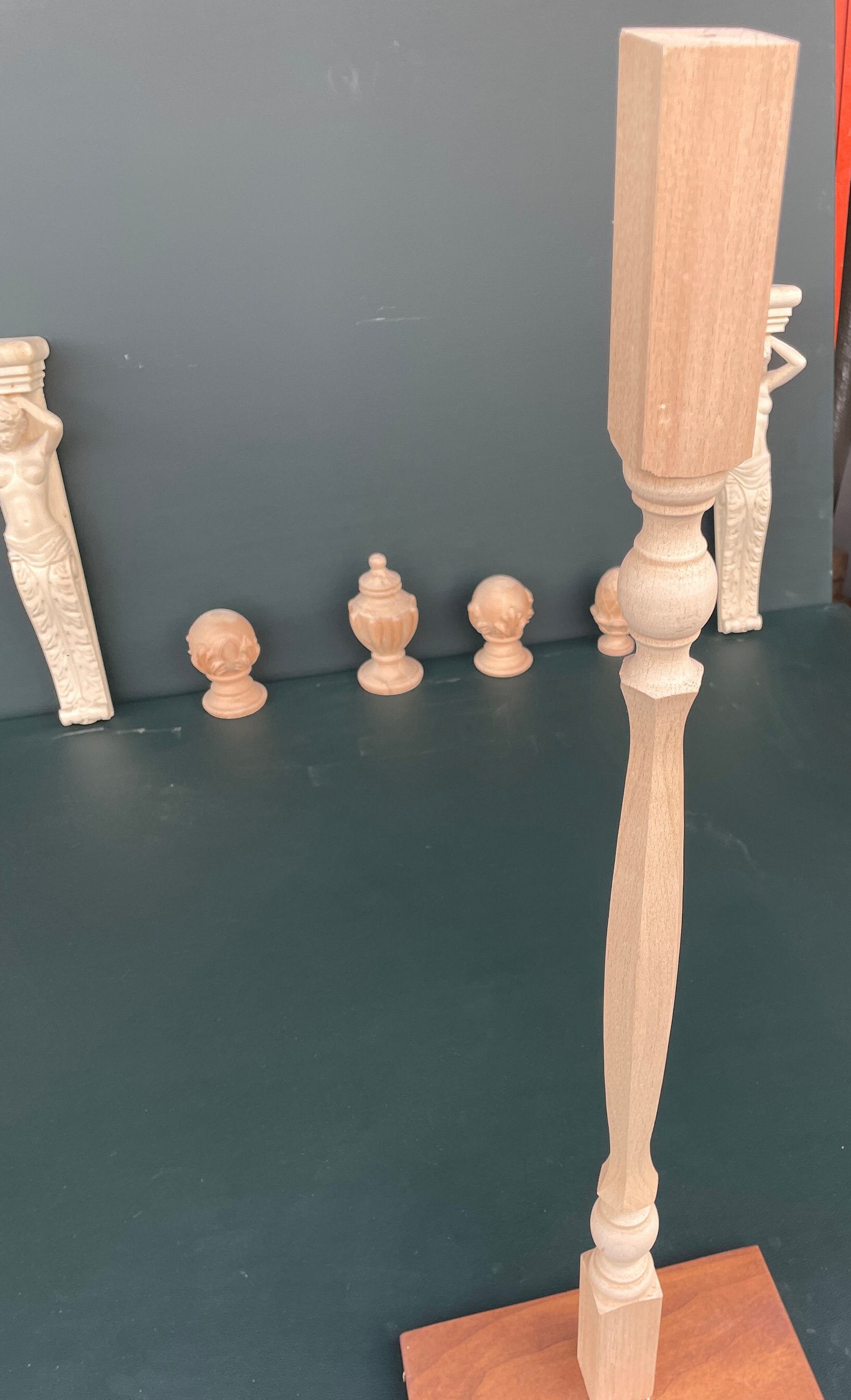 Wooden Stair Spindle,handcarved Custom Carved Wooden Baluster for ...