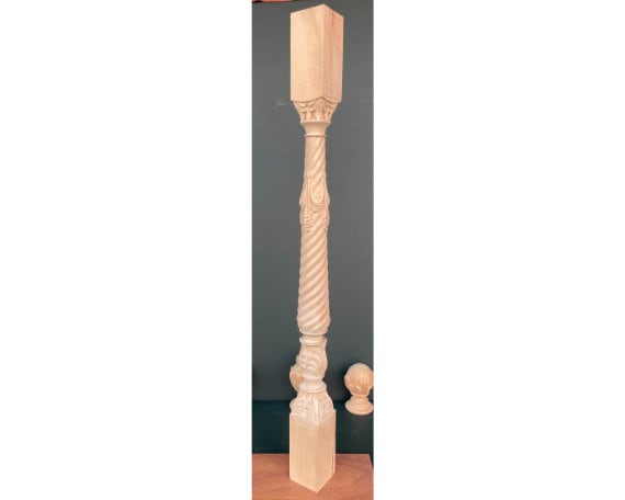 Wooden Stair Spindle,handcrafted Wooden Carved Baluster Forelegant ...