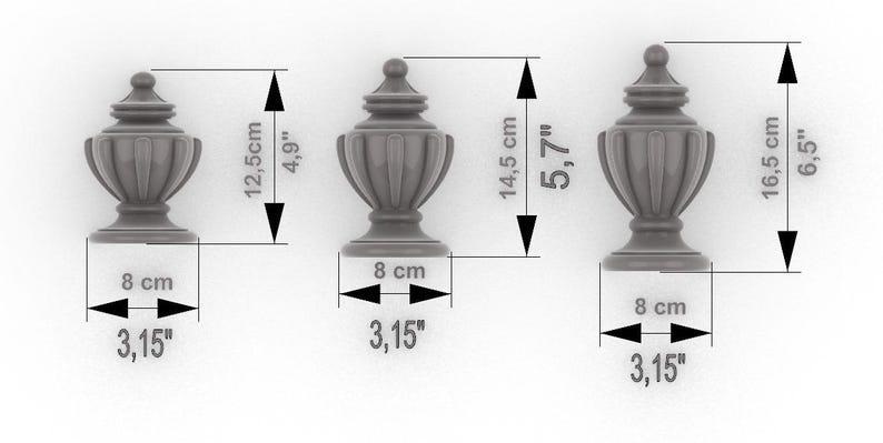 Custom Order Newel Caps for Stair Newel Posts, Wooden Newel Topper ...