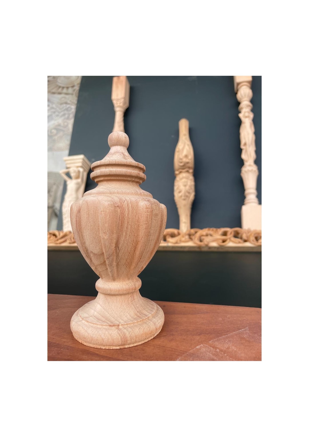 Custom Order Newel Caps for Stair Newel Posts, Wooden Newel Topper ...