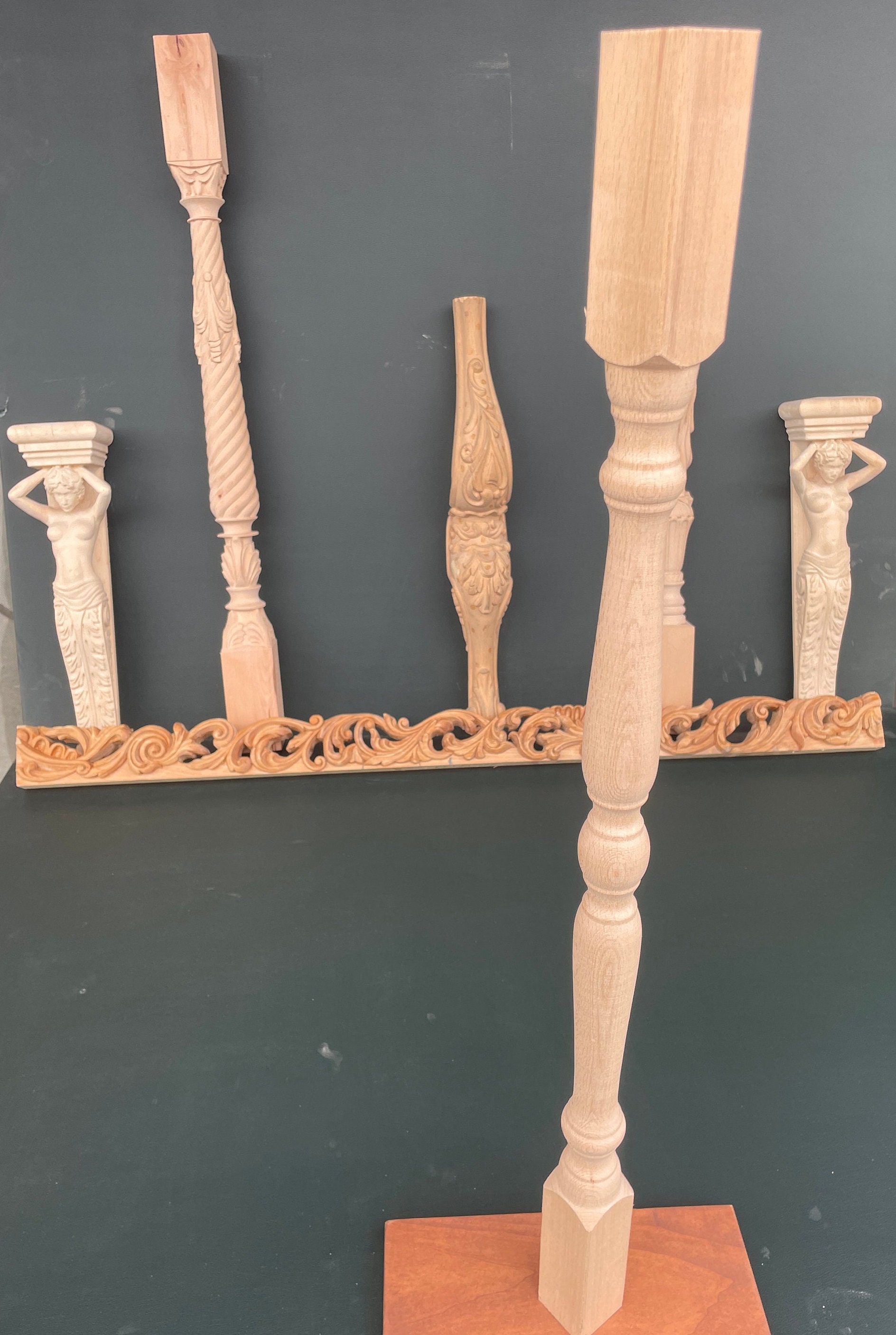 Wooden Stair Spindle,custom Order Wooden Lathe Stair Baluster, Wooden ...