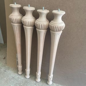 Hand-carved Wooden Table Leg | Intricate Decorative Turned Furniture ...