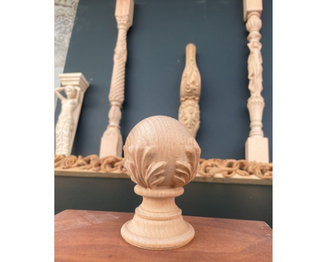 Wooden Newel Caps, Walnut Newel Topper, Wooden Newel Caps, Walnut Box ...