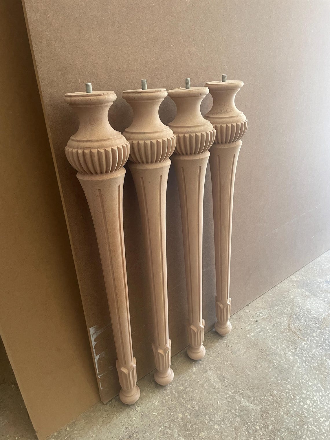 Hand-carved Wooden Table Leg | Intricate Decorative Turned Furniture ...