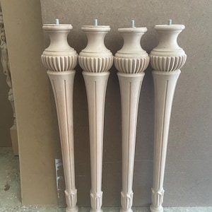 Hand-carved Wooden Table Leg | Intricate Decorative Turned Furniture ...