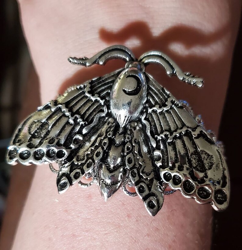 Oddities Moth Moth Cuff Moth Jewelry Witch Cuff Gothic | Etsy
