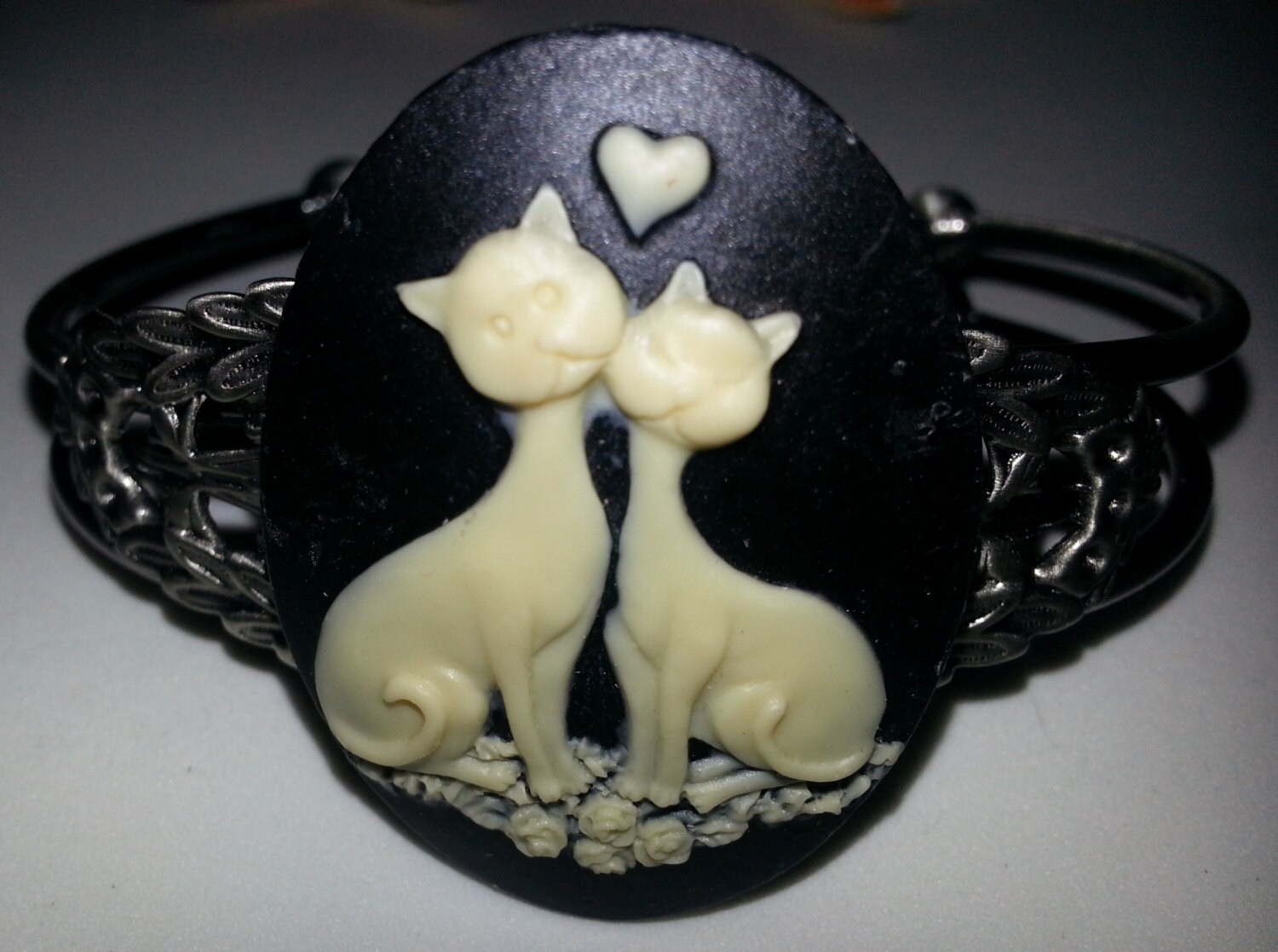 Cat Cat Cameo Retro Catretro Kitty Kitty Cat Cuff Ready - Etsy