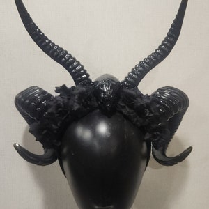 Vampire Horns, Werewolf Skull, Skull, Skull Horns, Horn Headband ...