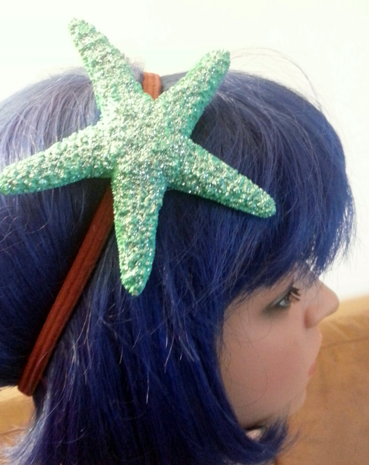 Teal Starfish Starfish Headband Beach Wedding Tropical | Etsy