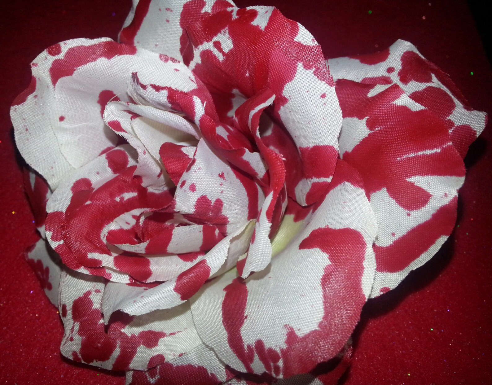 Bloodsplatter Blood Rose Rose Barrette Blood Splatter - Etsy