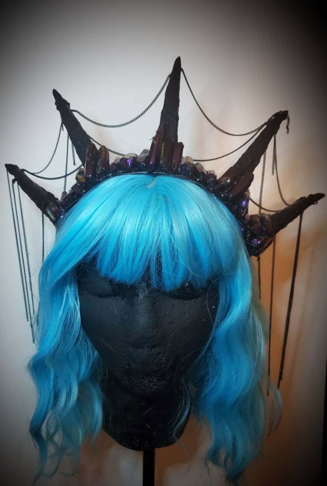 Crystal Horns, Gothic Horns, Goth Queen, Witch, Witch Horns, Demon ...