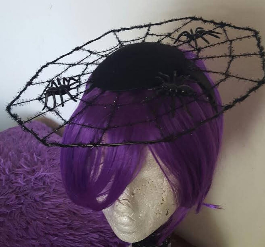 Spider Web, Spider Hat, Halloween, Goth, Gothic,spider Hat, Spider Web ...