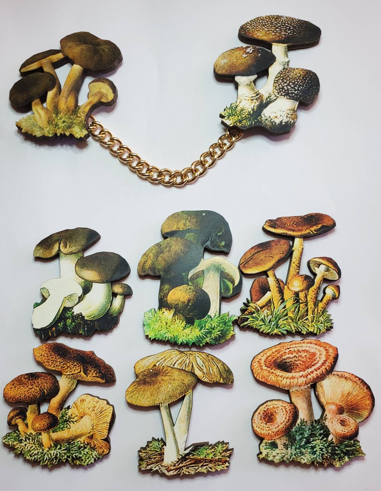 Mushroom Mushroom pin Mushroom clip Mushroom jewelry | Etsy