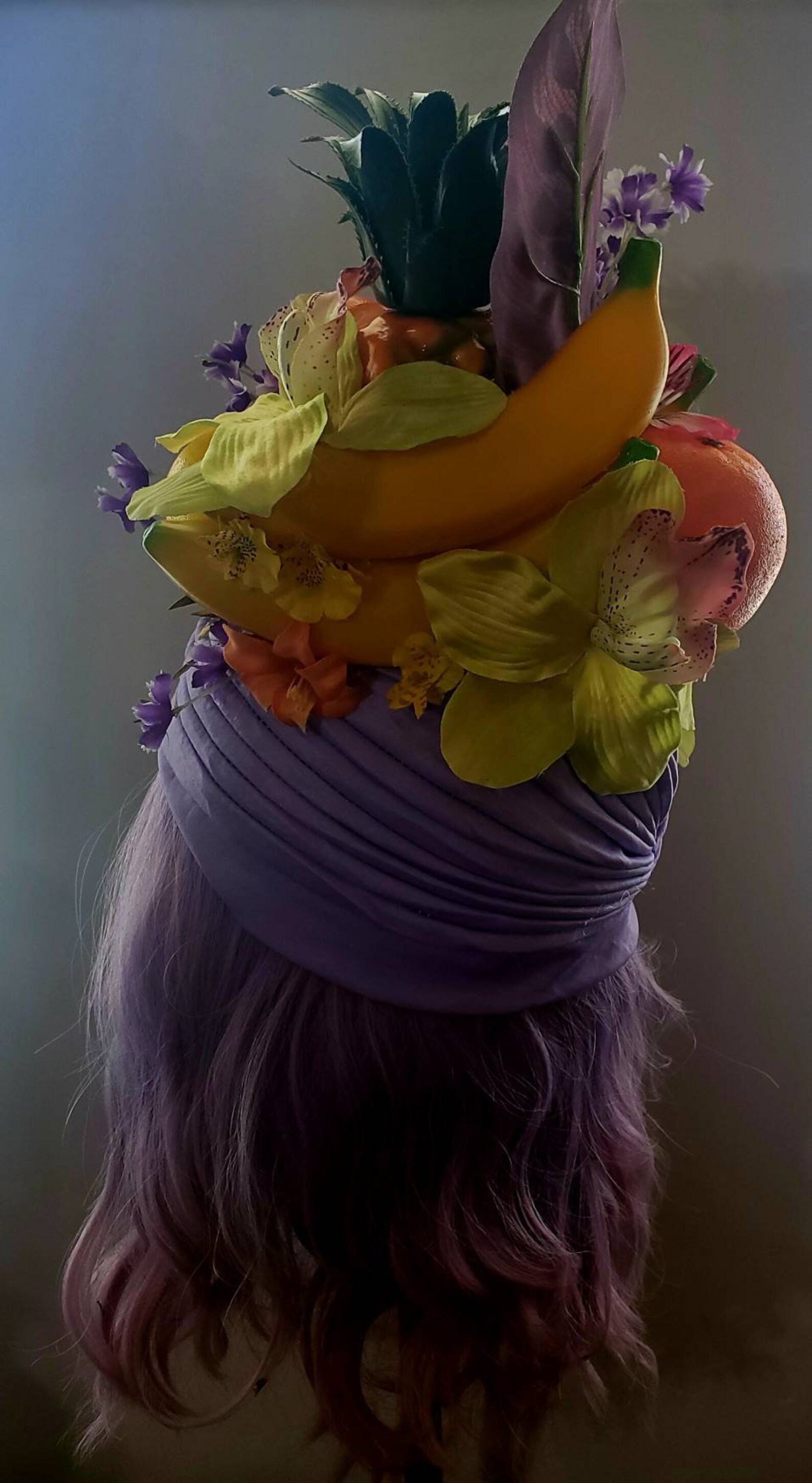Carmen Miranda, Faux Fruit, Fruit Turban, Fruit, Tiki Oasis, Lilac ...