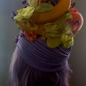 Carmen Miranda, Faux Fruit, Fruit Turban, Fruit, Tiki Oasis, Lilac ...