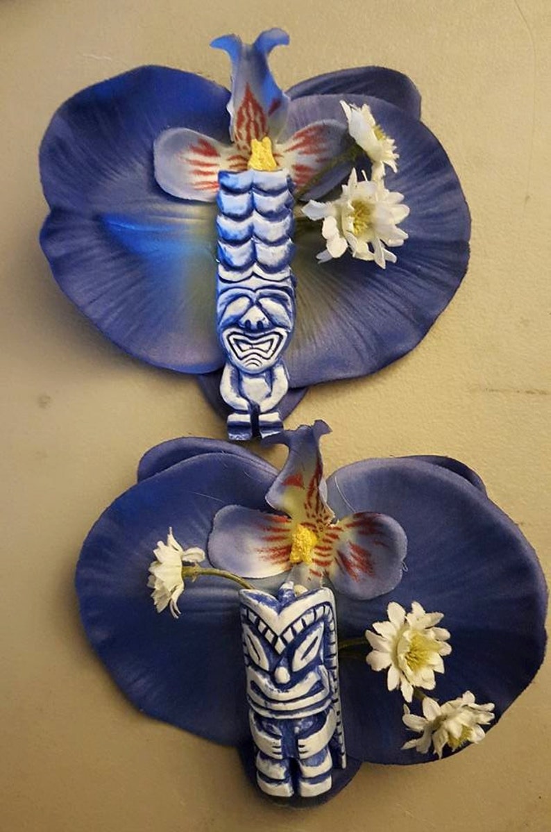 Tiki Ku Pinuptiki Flower Tiki Oasis Retro Flower Tiki - Etsy