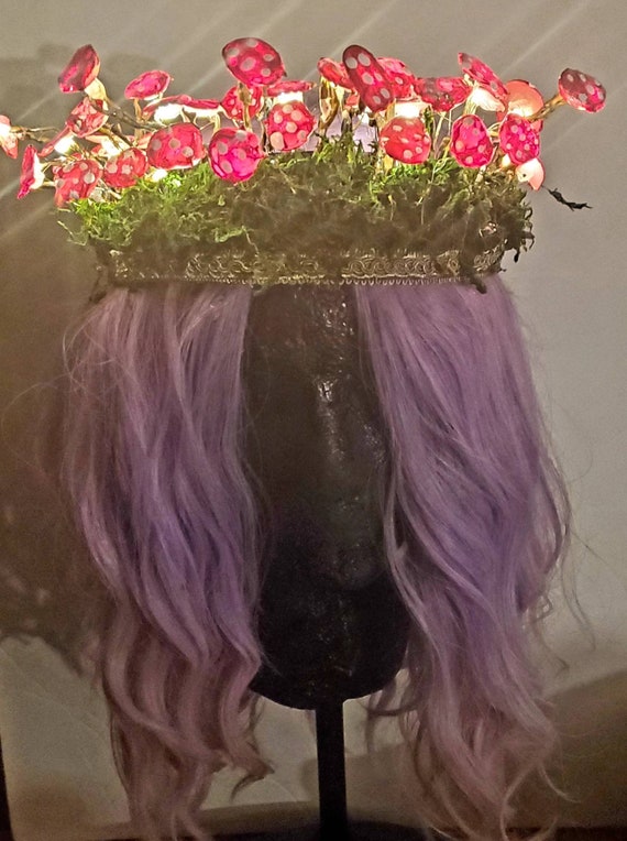 Mushroom Crown Fairy Crown Fairy Queen Fairy Tale Crown - Etsy