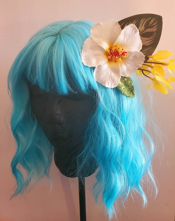 Hibiscus Hibiscus Flower Tiki Tiki Hair Flower White | Etsy