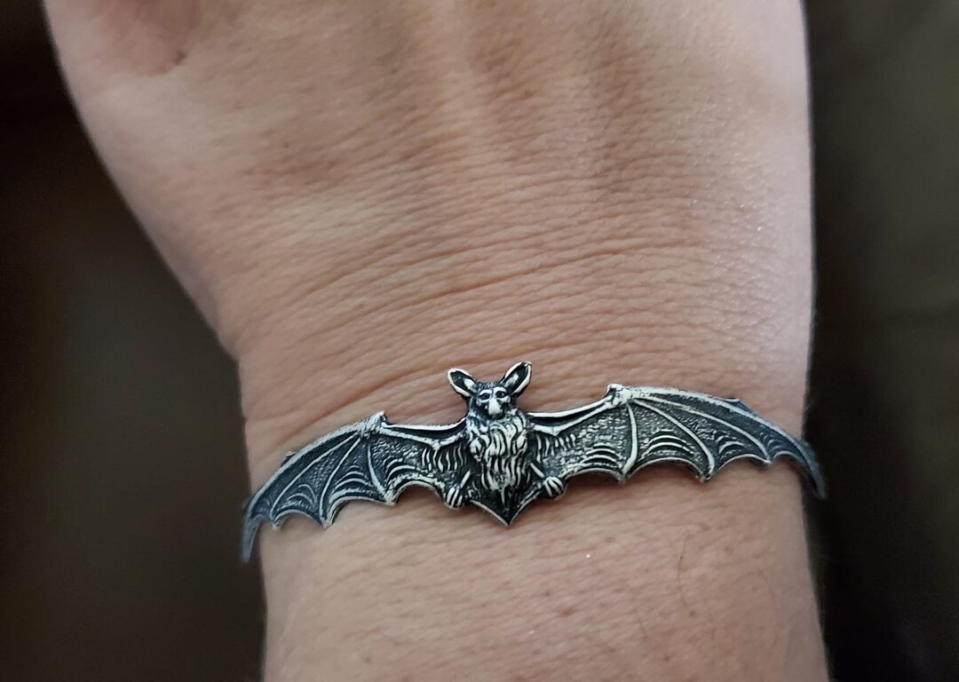 Bat, Bat Bracelet, Bat Cuff, Goth, Gothic, Gifts for Her, Bat Jewelry ...