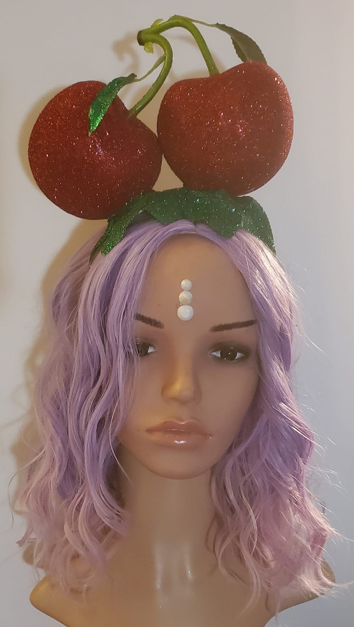 Giant Cherry Cherry Headband Glitter Cherries Large Cherry - Etsy