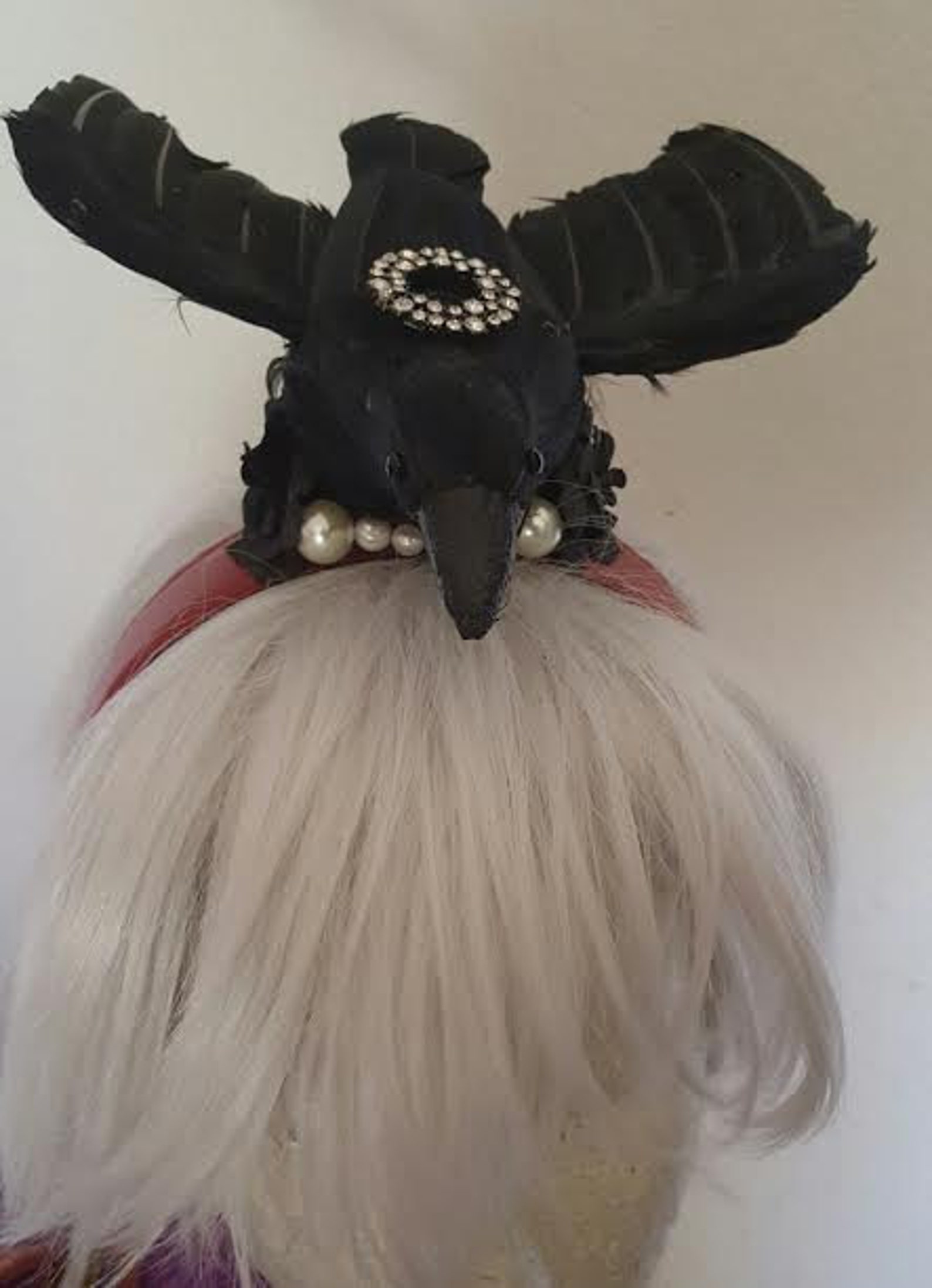 Bird Bird Hat Bird Fascinator Halloween Raven Raven Hat - Etsy
