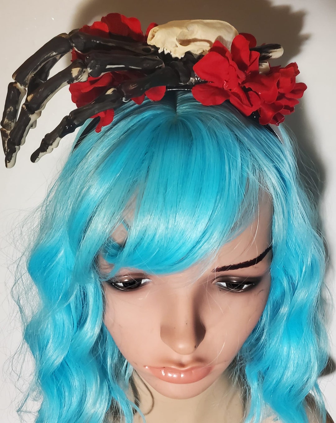 Skull, Skull Headband, Skeleton Hand, Gothic, Goth, Halloween, Skull ...