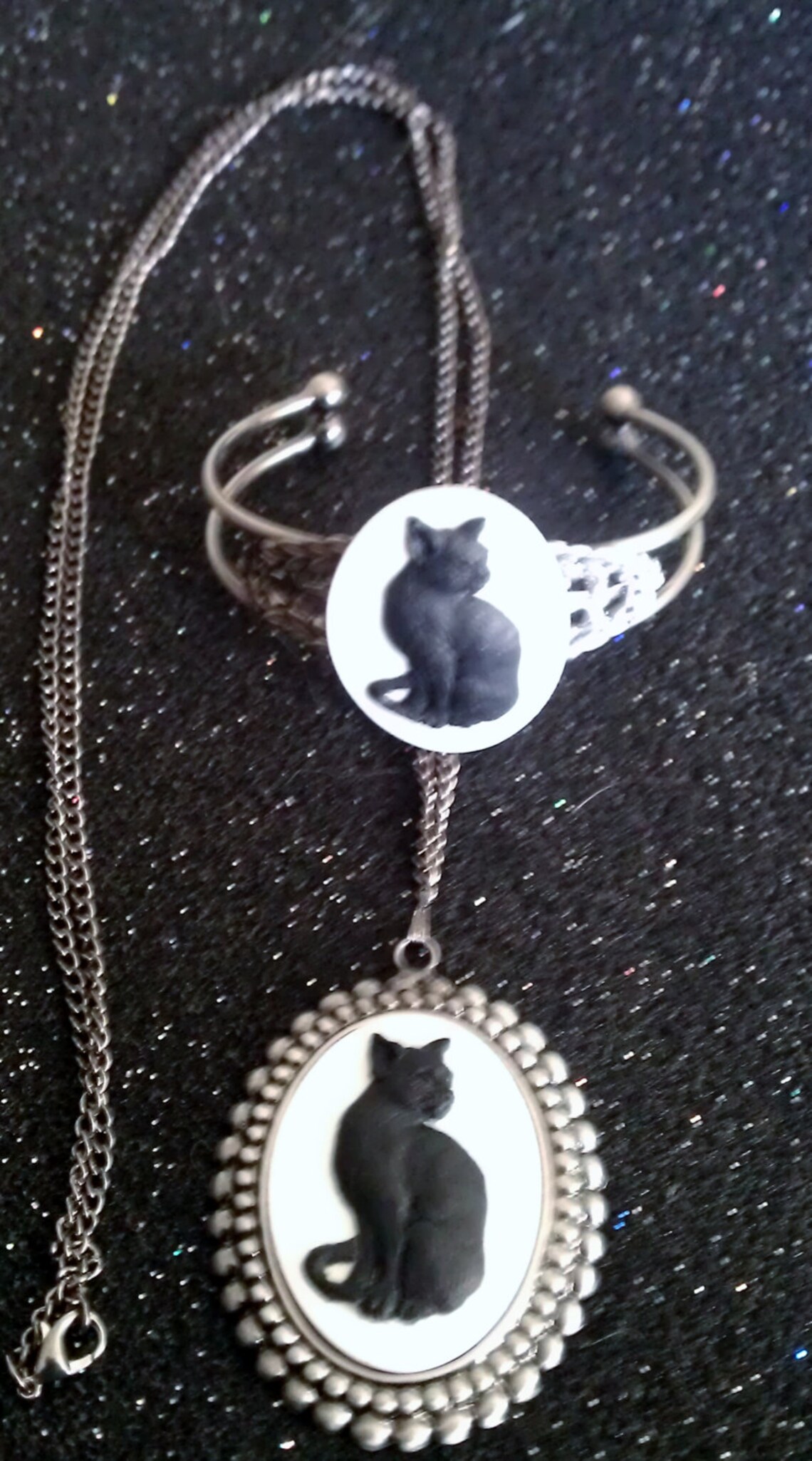 Cat Cat Cameo Cat Cuff Cat Bracelet Ready to Ship Gifts | Etsy