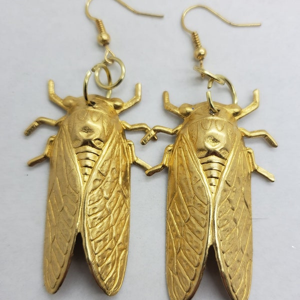Golden Cicada - Etsy