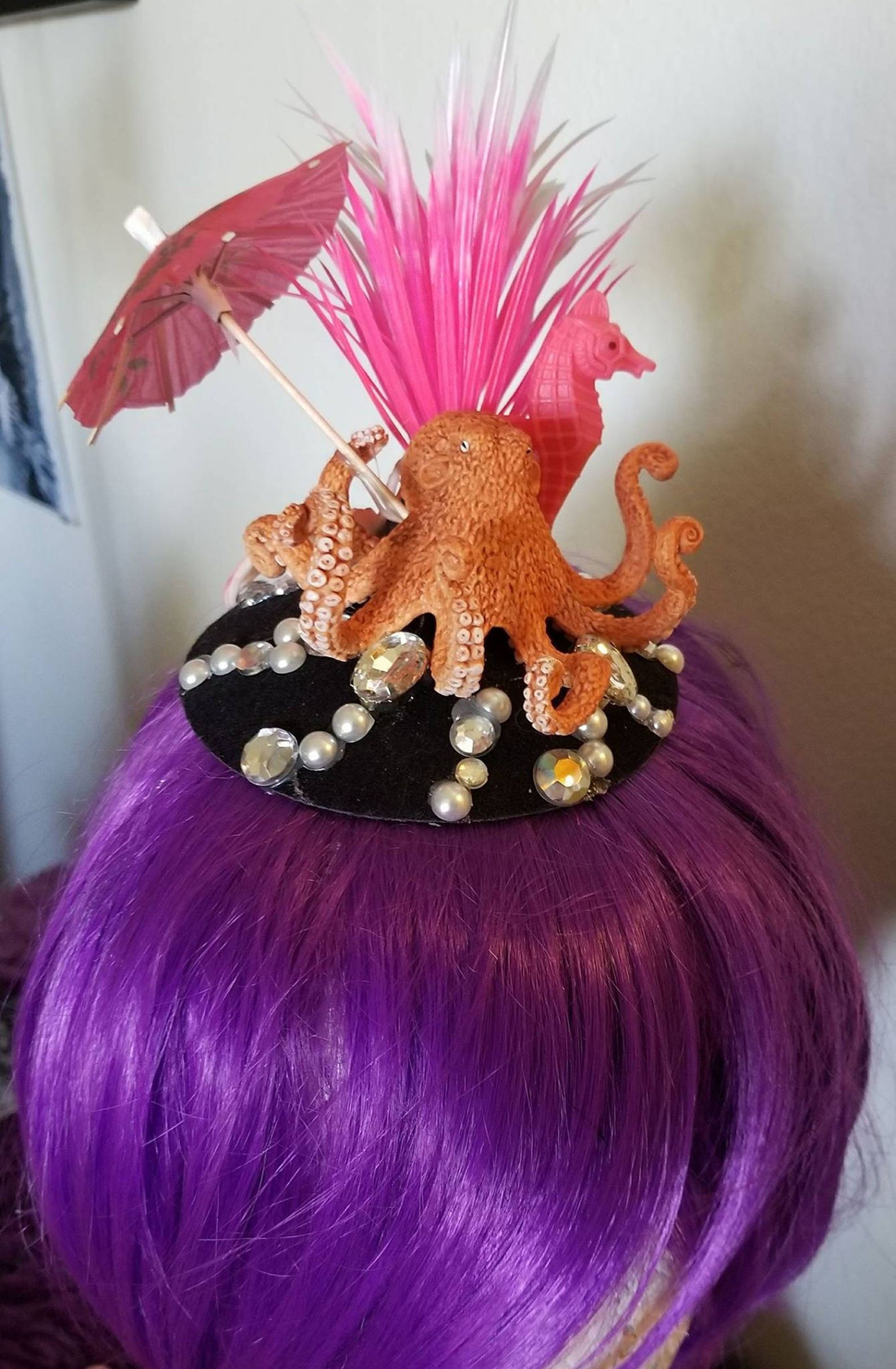 Octopus Octopus Hat Sealife Octopus Fascinator Tiki - Etsy