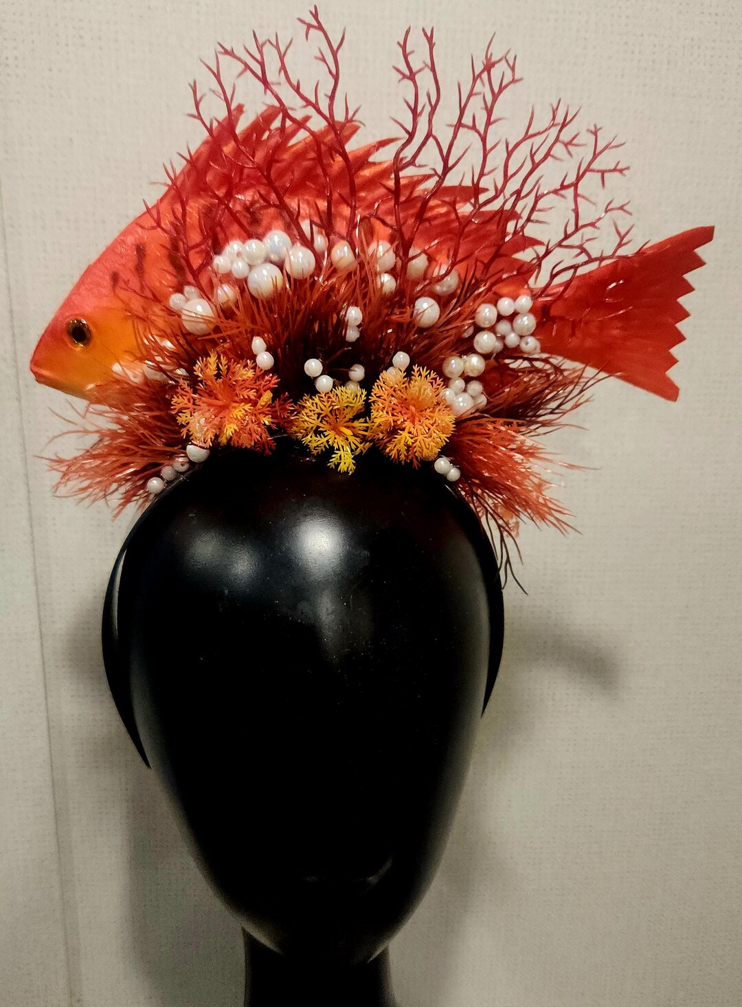 Fish, Fish Headband, Fish Hat, Food Headband, Tonga Hut, Tiki Bar, Tiki ...