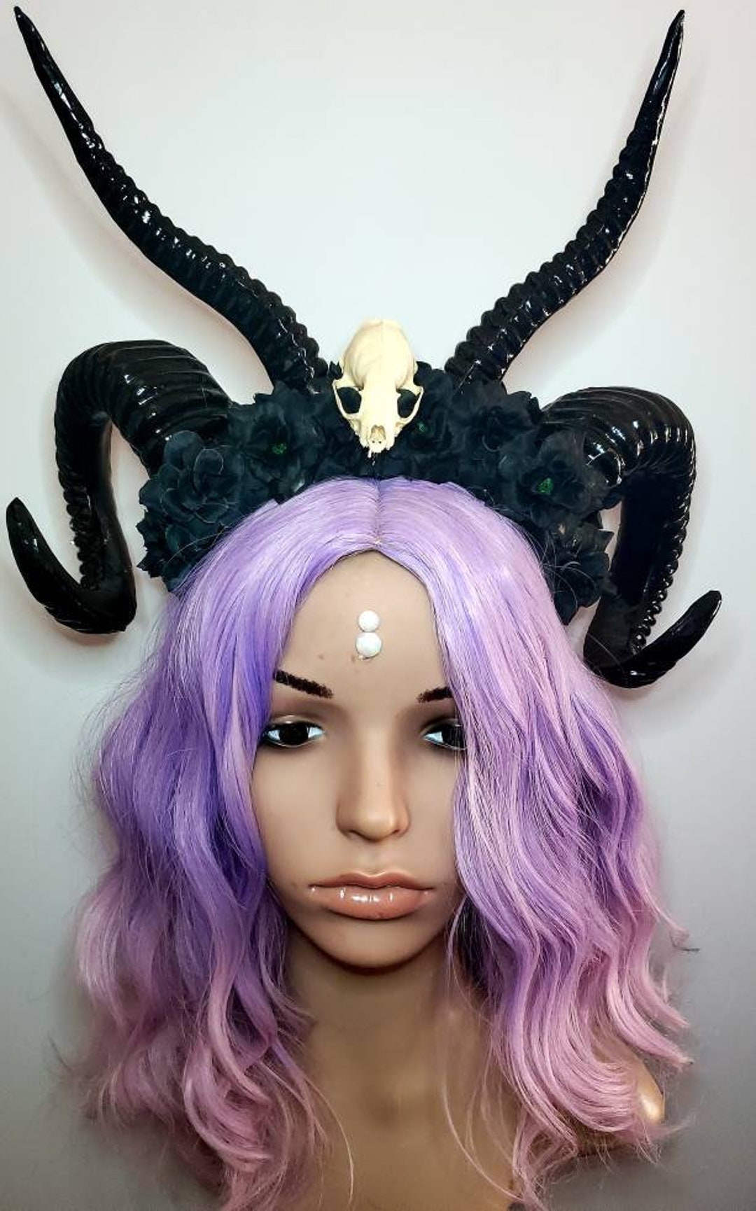 Halloween Horns, Gothic Horns, Horn Headress, Horns, 666, Double Horns ...
