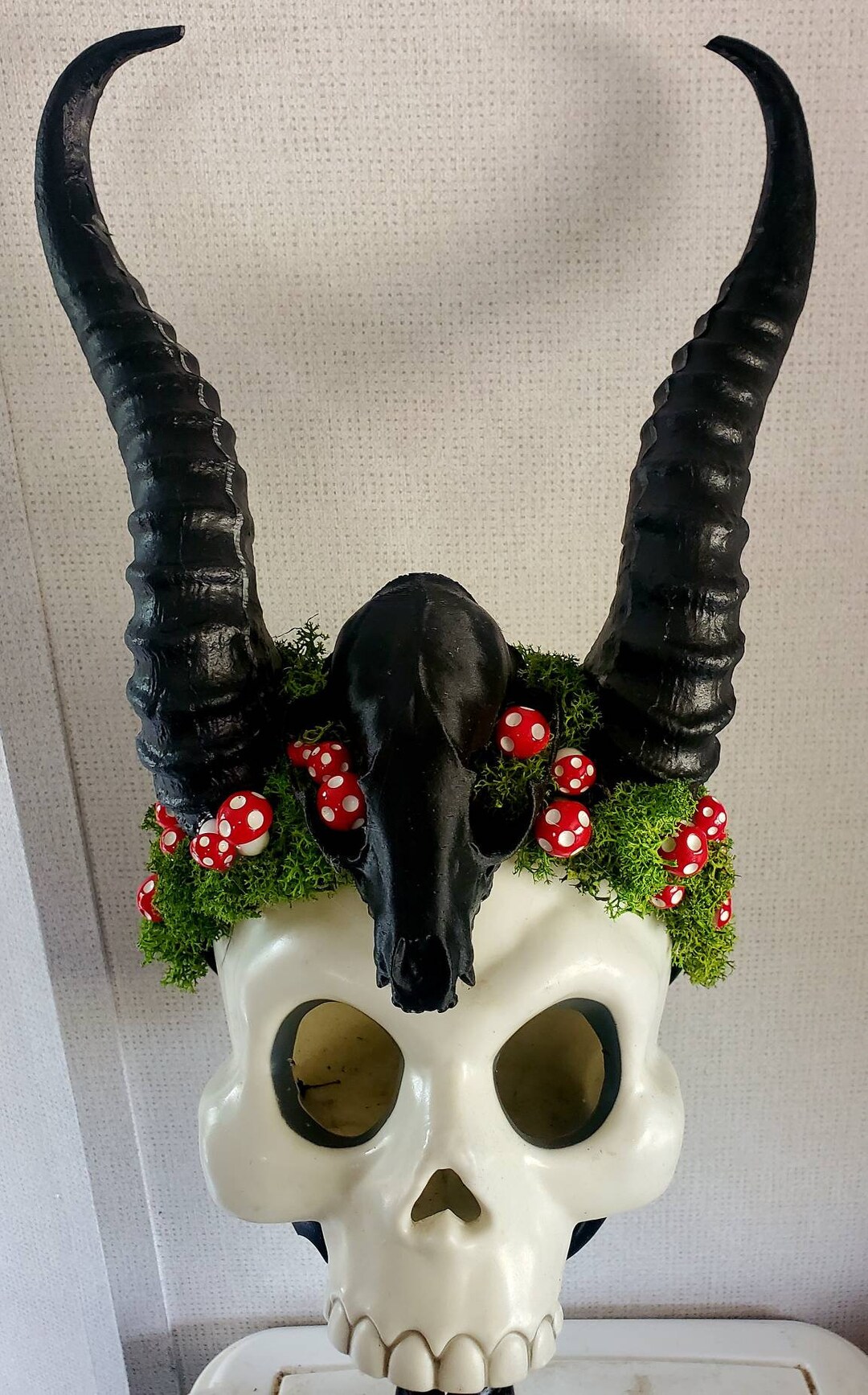 Skull Horns, Vegan Horns, Gazelle Horns, Halloween,666, Satanic Horns ...