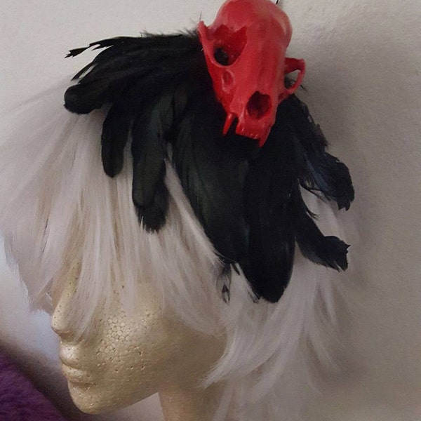 Skull Fascinator - Etsy