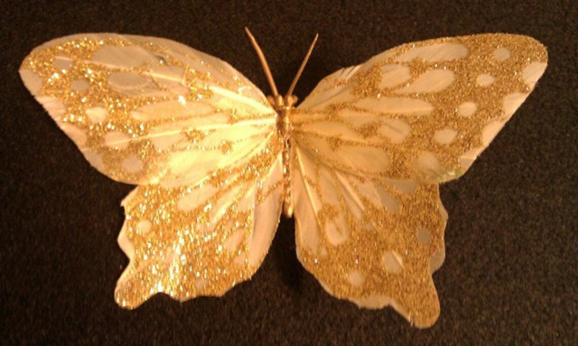 Gold Gold Butterfly Holiday Party Christmas Party New Year - Etsy