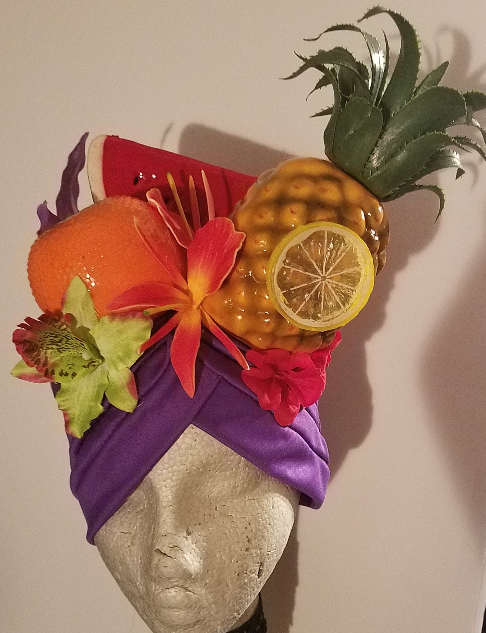 Carmen Mirands, Turban, Fruit Turban, Faux Fruit, Faux Fruit Turban ...