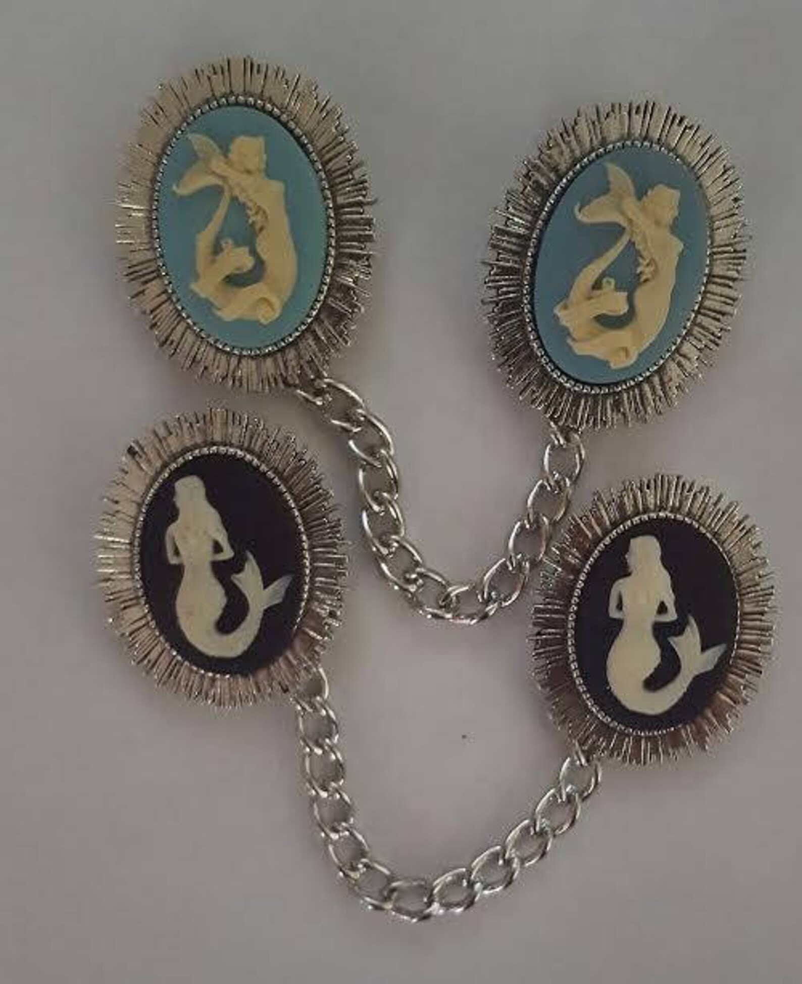 Mermaid Mermaid Clips Sweater Clips Mermaid Collar Clips - Etsy