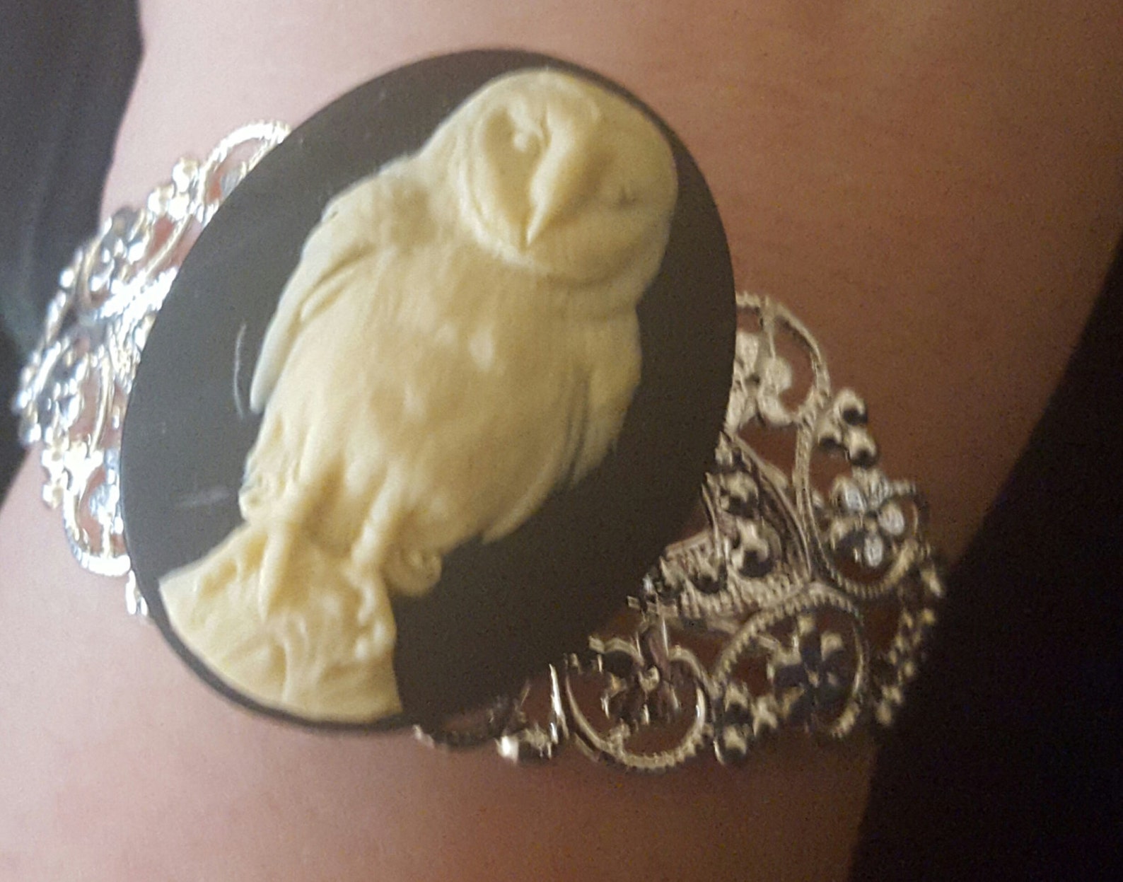 Owl Owl Cuff Animal Jewelry Animal Cuff Cameo Cameo Cuff - Etsy