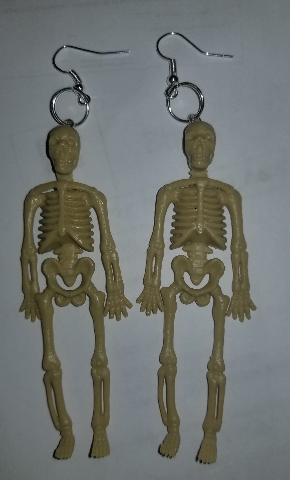 Skeleton Skeleton Earrings Skeleton Jewelry Halloween | Etsy