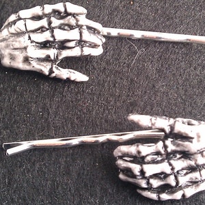 Misfits, Halloween, Skeleton Hands, Barrette, Bobby Pin, Zombie Hands ...