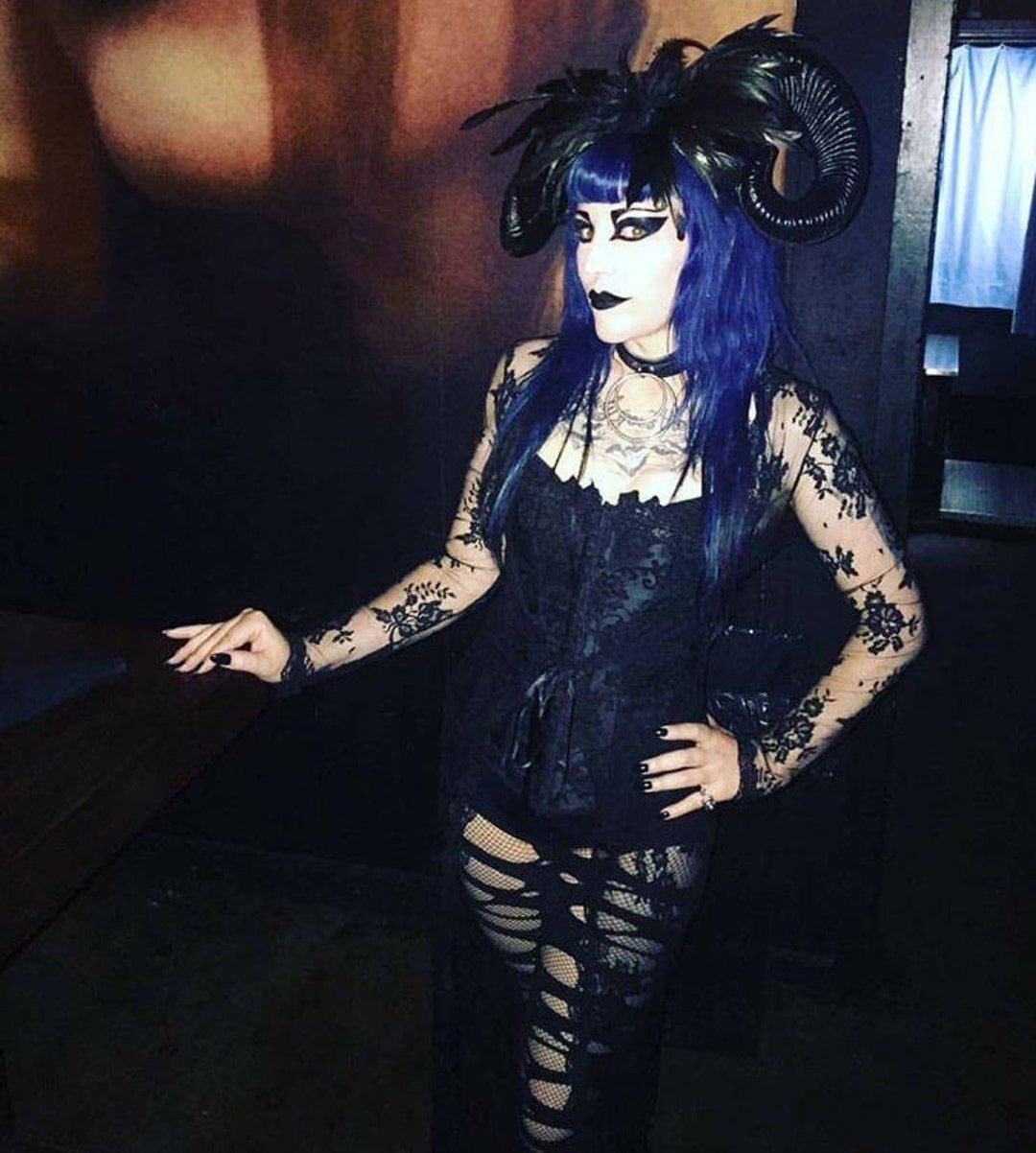 Ram Horns, Black Horns, Horn Headdress, Horns, Feather Horns, Black ...