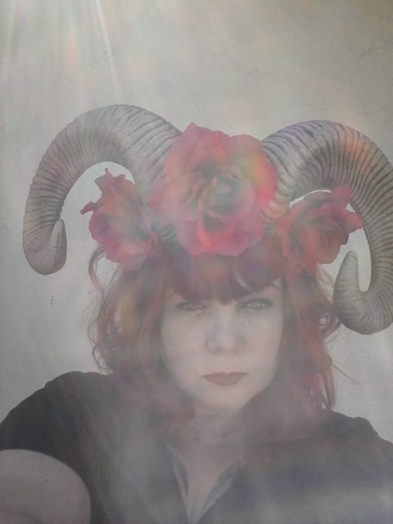 Ram Horn Headpiece-ram Horns-ram Horn Headband-horn Headpiece -red ...