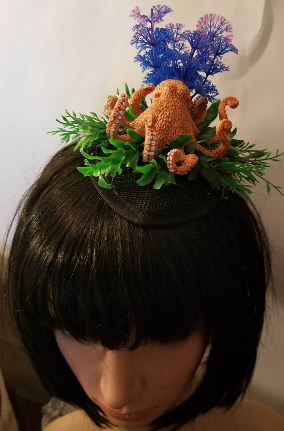 Octopus Octopus Hat Octopus Fascinator Cephalod Sea | Etsy