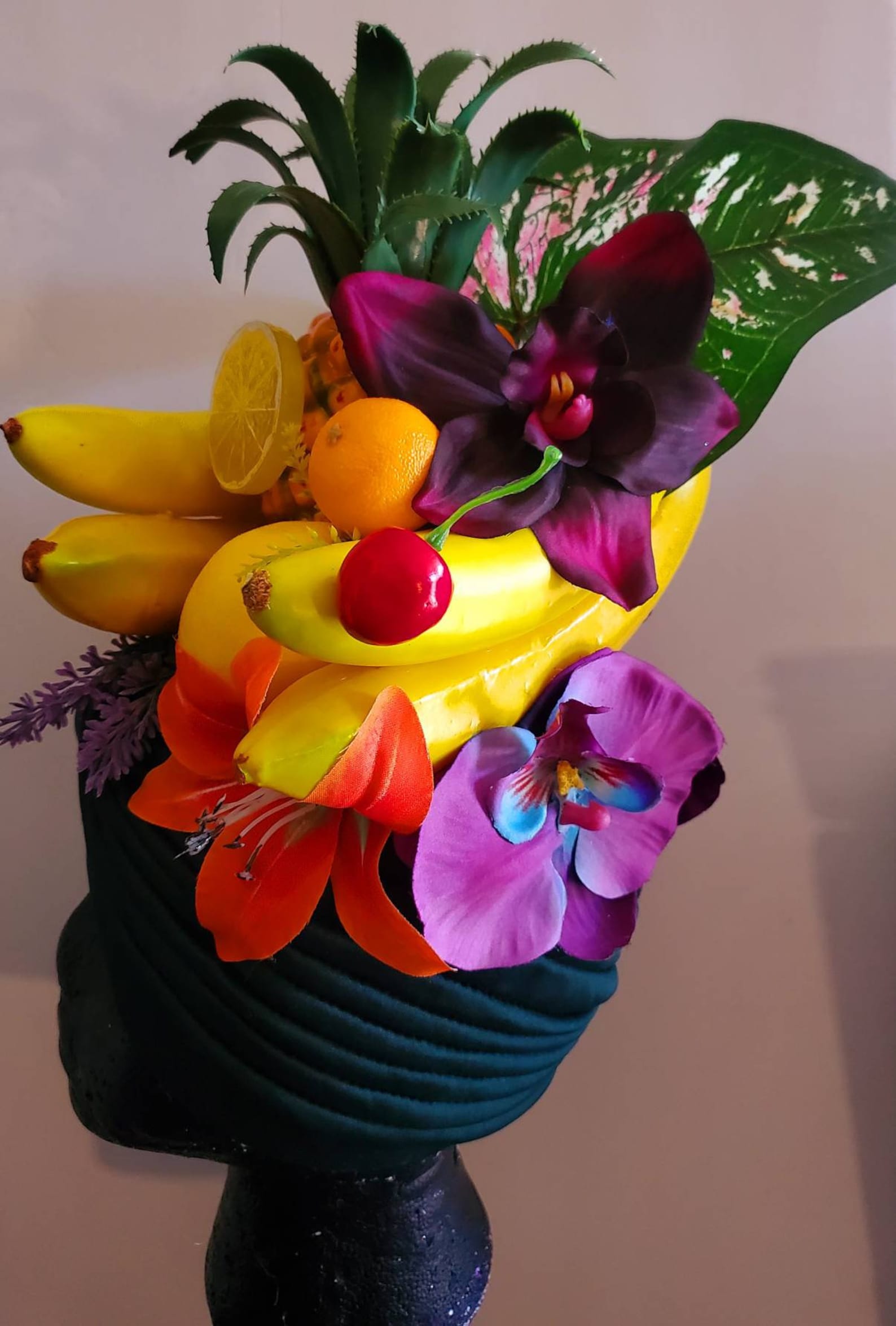 Carmen Miranda Fruit Turban Faux Fruit Turban Fruit - Etsy