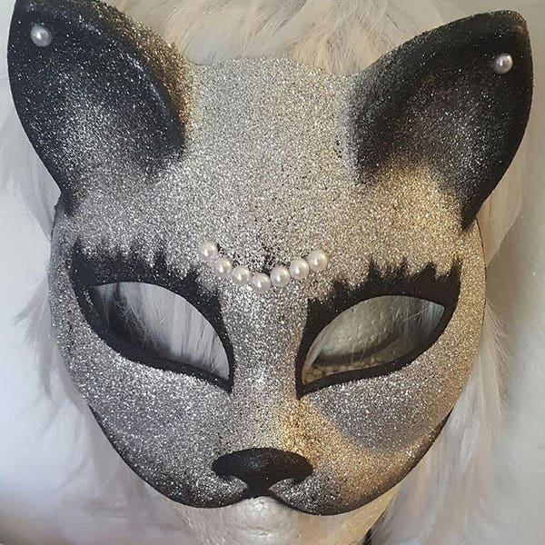 Cat Masquerade Mask - Etsy