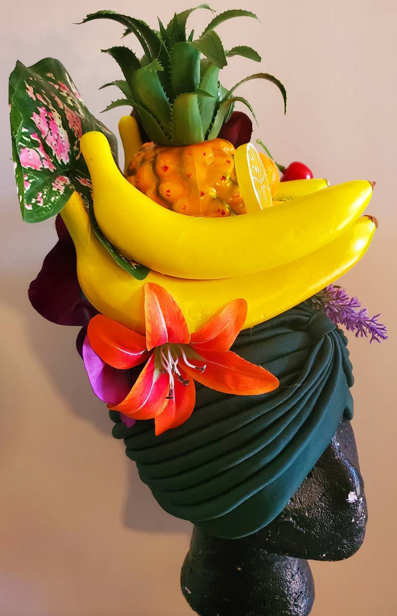 Carmen Miranda Fruit Turban Faux Fruit Turban Fruit - Etsy
