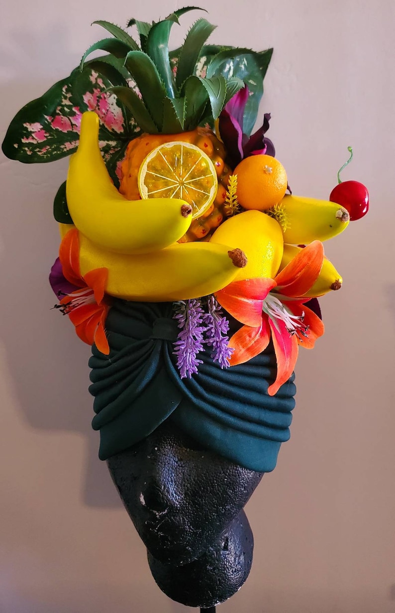 Carmen Miranda Fruit Turban Faux Fruit Turban Fruit - Etsy